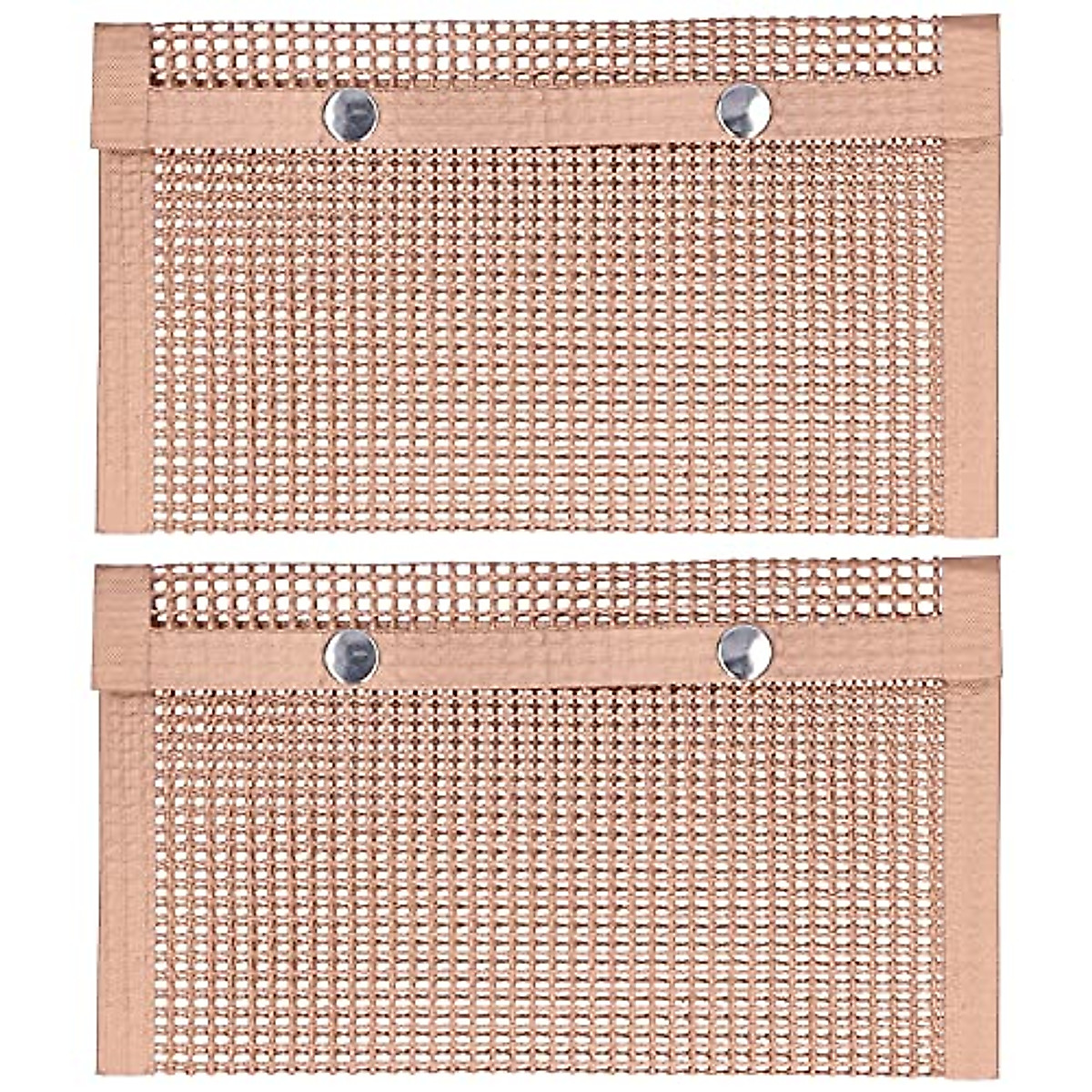 Vifemify 2pcs BBQ Mesh Bag High Temperature Resistant BBQ Bag 14x24cm Healthy and Environmental Friendly Non Toxic and Odourless