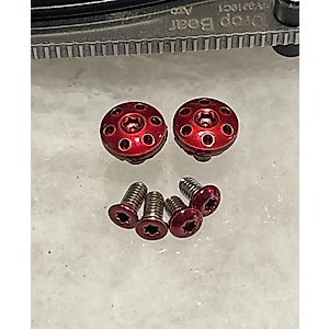 Red Stainless Torx Screws For Kizer Drop Bear Knife Pivot Scale & Pocket Clip