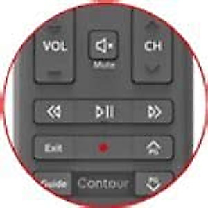 NBS Replacement Remote Control for Cox Contour 2 XR15-RF Voice Activated Cable TV Remote Control, Grey