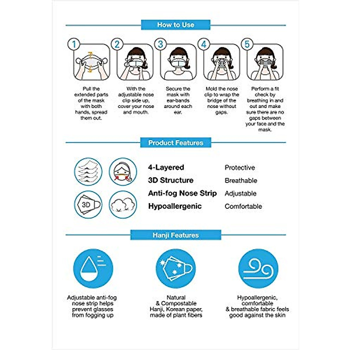 50PCS Adult's Multicolor Face_KF94_Mask,4-Ply Filtеr KF94 Màsk for Adult,3D Design Shape Face Protection Covering with Elastic Earloop and Nose Clip,High Filtration- Fast delivery [In Stock]|