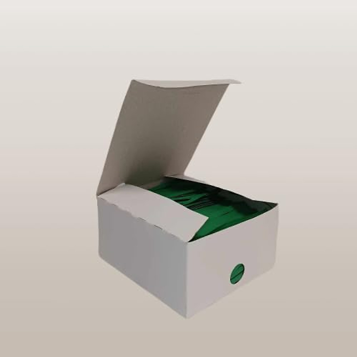 Oasis Supply, 2000 Piece 4" Laminated Paper Twist Ties, BULK with Dispenser Box (GREEN)