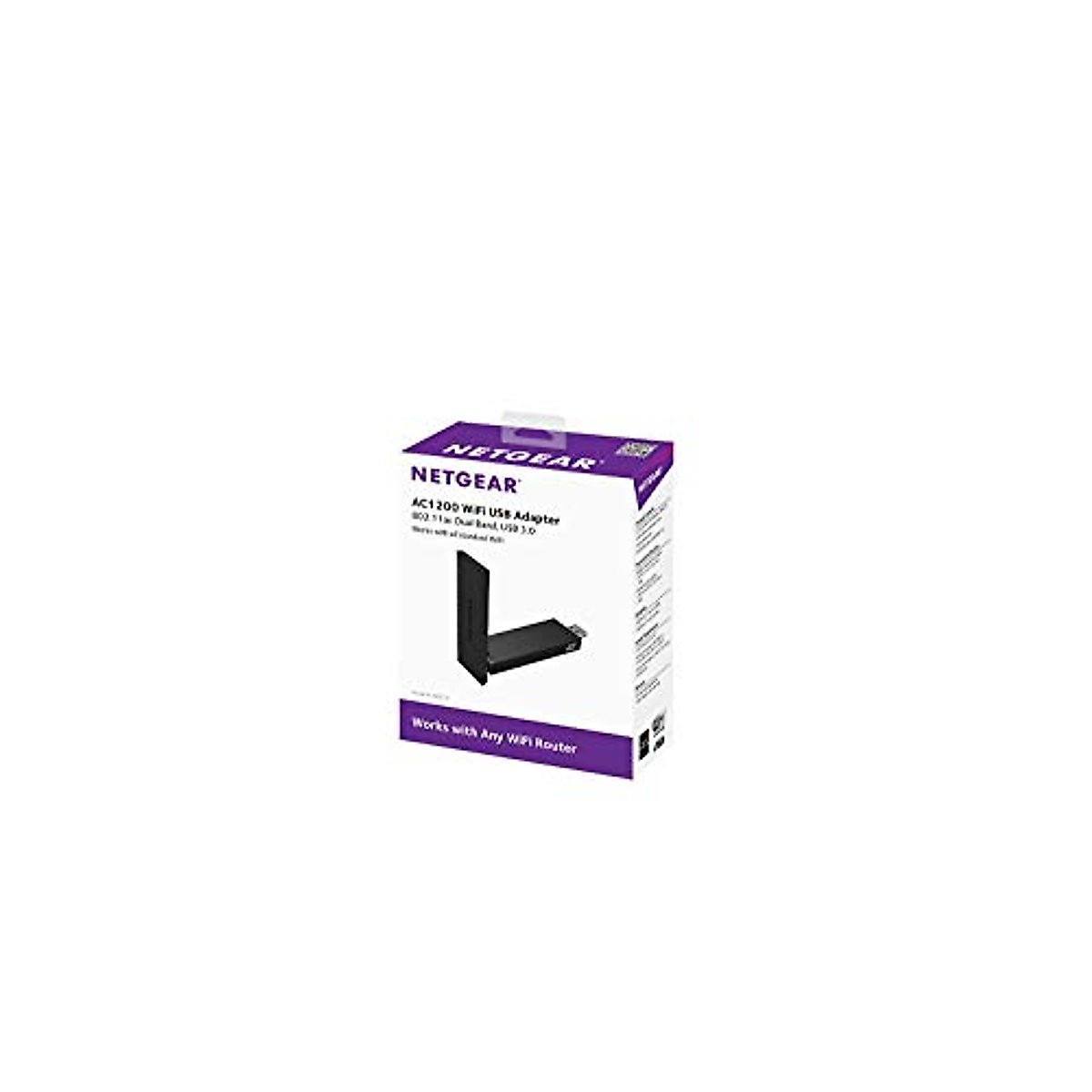 NETGEAR WiFi AC1200 USB 3.0 Adapter (A6210) | Dual Band Wireless Gigabit Speed Up to 1200 Mbps, Works with Any WiFi Router, for Windows PC