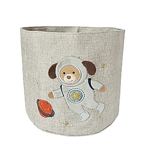 MON AMI Premium Unicorn Round Storage Basket – 13”, Small Storage Bins for Kids, Shelves, Organizing, Baby Toy Organizers and Nursery Storage