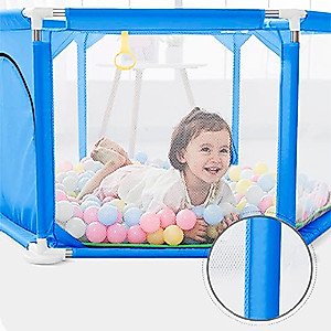 Baby Playards Baby Playpen Toddlers Kids Activity Center Portable Playard Indoor Outdoor Baby Fence Safe Play Yard Kids Play Pen Baby Play Area Baby Play Gate Safety Playpen Activity Center
