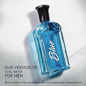 PB ParfumsBelcam Blue Depths Eau de Toilette Spray - Fresh Aquatic Scent (2.5 Fl Oz)