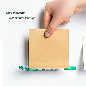 NatureTouch Sticky Notes 6 Packs, 3 x 3 Inches Adhesive Self-Stick Notes in Eye Protection Paper, Multiple Designs of Memo Pads for Reminders, Office, Home, School, Meeting, 80 Sheets/Pad