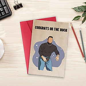 Abeletree Unique Engagement Card, Funny Engagement Gift for Couples Women Men, Congratulations Wedding/Engagement Card for Friends