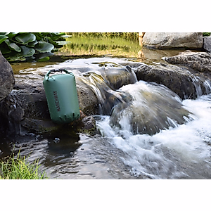 MARCHWAY Floating Waterproof Dry Bag Backpack 5L/10L/20L/30L/40L, Roll Top Sack Keeps Gear Dry for Kayaking, Rafting, Boating, Swimming, Camping, Hiking, Beach, Fishing (Dark Green, 40L)