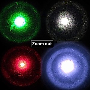Odepro KL52Plus Zoomable Hunting Light with Red Green White IR850 Interchangeable Modules, Predator Flashlight with Pressure Switch, for Hog Coyote and Varmint Hunting