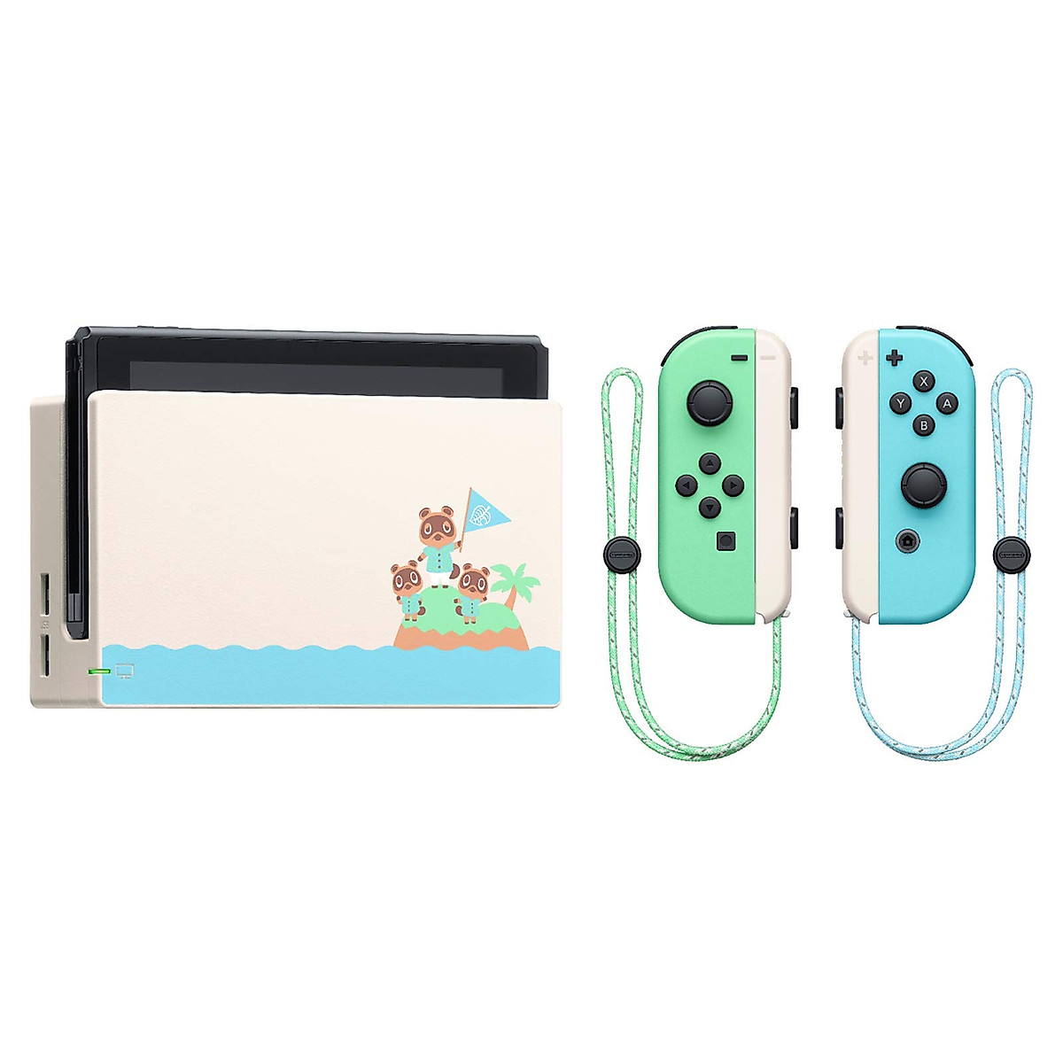 Nintendo 2020 Switch Family Christmas Holiday Bundle - Animal Crossing: New Horizons Edition + NexiGo_Joy-Con and Pro Controllers Charging Dock + Console Charging Station Bundle