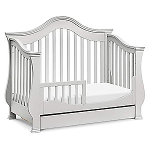 DaVinci Ashbury 4-in-1 Convertible Crib with Toddler Bed Conversion Kit in Cloud Grey, Greenguard Gold Certified