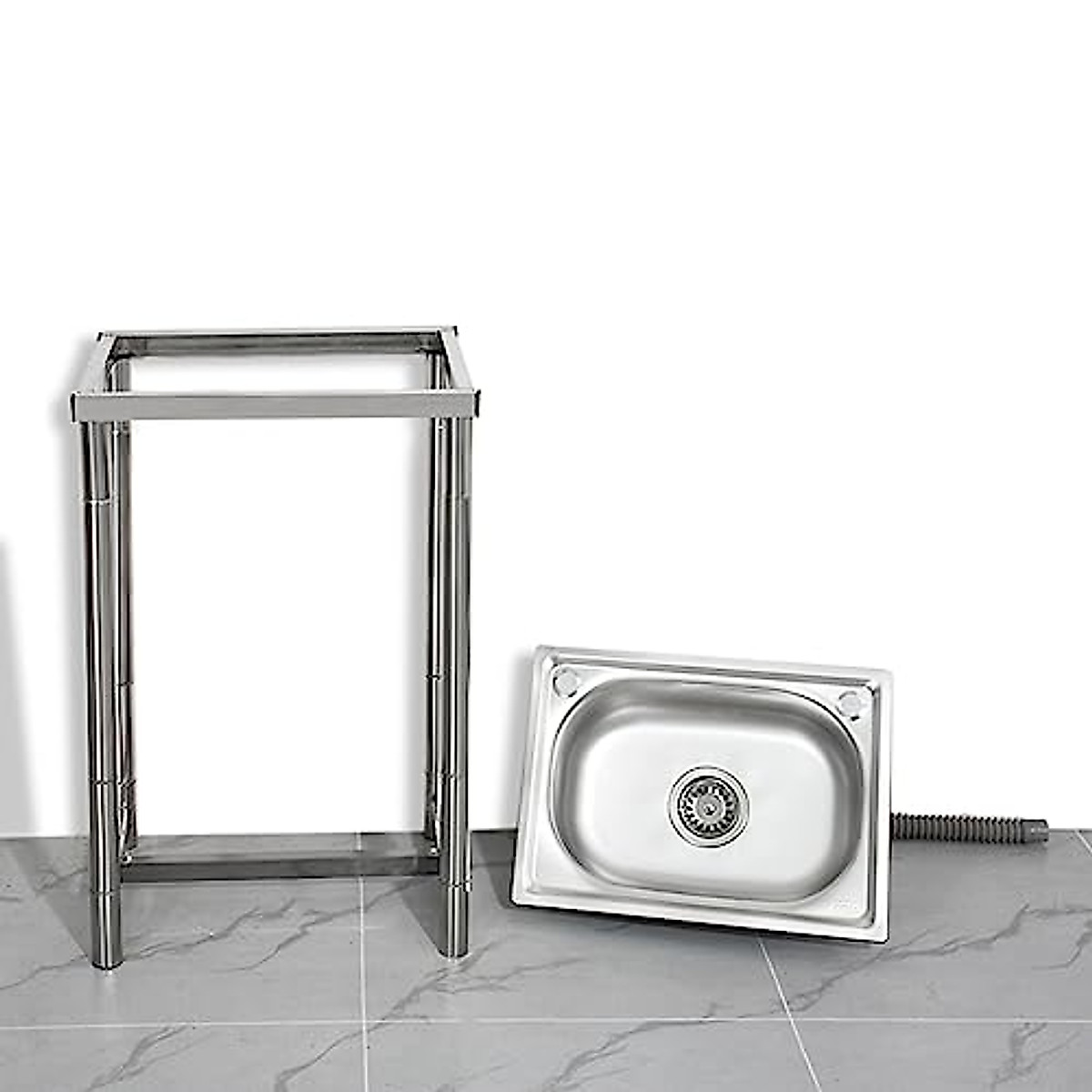 Household Commercial Sink With Stand Washbasin Washbasin, Can Be Used For Balcony Washbasin (Size : 39 * 45 * 75cm)