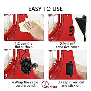 6PCS Cord Organizer for Appliances, Enhanced Design & Stronger Stickiness Cord Holder Cord Wrapper, Kitchen Appliance Cord Winder Stick on Stand Mixer, Coffee Maker, Air Fryer(Free 5PCS Cable Ties)