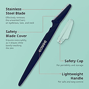 DORCO Line-Up Razor - The Ultimate Men's Grooming Tool for a Smooth and Refined Look (3 blades) Good for Valentine Gift