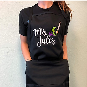 Unisex Personalized Art Teacher/Artist Embroidered Apron