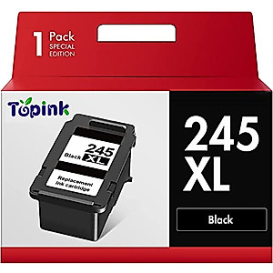 Printer Ink 245 Black XL Ink Cartridge for Canon Pixma PG-245 PG-245XL PG 245 XL PG 243 PG-243 Fine Cartridge Replacement for Cannon MX490 MX492 MG2522 TS3100 TS3122 TS3300 TS3322 TS3320 TR4520