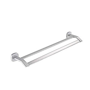 JJZXD Space Aluminum Frame Bathroom Rack Wall Hanging Towel Rack Hook Towel Rack Toilet Rack