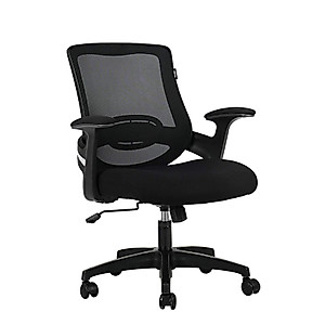 Hbada Executive Office Chair, Big and Tall Desk Chair 400lbs Wide Seat, High Back PU Leather Ergonomic Computer Chair with Adjustable Armrest, 360° Swivel Office Chair Adjustable Height, Black