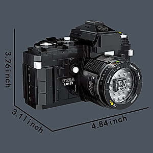 NC Uvini Building Blocks Camera, DIY STEM Toys, Building Construction Brick Set Best Gift for Adult, Teens, Collectible Model Digital Camera to Build 627pcs