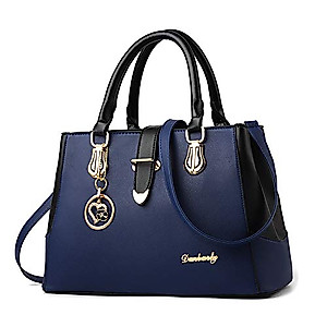 Women Handbags, Designer Top Handle Bags Tote Purse Large Capacity Shoulder Crossbody Bags for Work, Shopping, Dating, Holiday Gifts, Blue