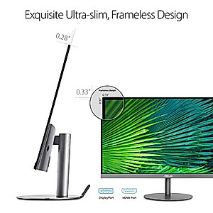 ASUS Designo 27" 1440P Monitor (MZ27AQL) - QHD (2560 x 1440), IPS, Build-in Speakers & Subwoofer, Height Adjustable