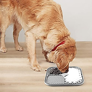 Coomazy Lick Mat for Dog and Cat, Slow Feeder & Non-Slip Design, Boredom and Anxiety Reducer, Suitable for Food, Treats, Yogurt, Peanut Butter and Liver Paste, BPA-Free, Non-Toxic, 2-Packs