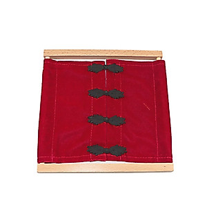 Gudong Montessori Children Toy Dressing Cloth 1 Lot= 12Pcs Life Skill Zipper Button Lace Bowknot Teaching Aids Learning Education Preschool Training (1)