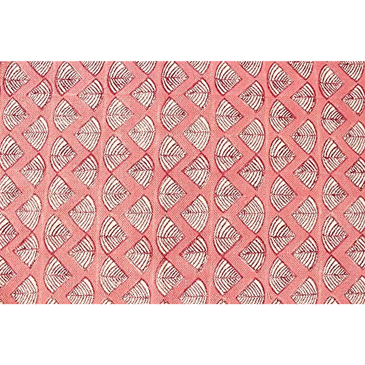 Casavani Indian Handmade Cotton Dhurrie Bordered Pink & Beige Area Rug Boho Kilim Flat Weave Rug Indoor Hall Room Decor Carpet Throw Rugs for Bedroom Living Room Bathroom Balcony 3x10 Feet Runner