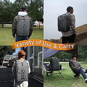 VGOAL Carry On Backpack Flight Approved - 40L Travel Backpacks Daypack Luggage Backpack, Expandable Suitcase Weekender Backpack with Toiletry Bag Fits Up To 17.3" Laptop For Men&Women