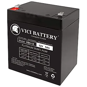 VICI Battery 12V 5Ah Replacement Battery for Interstate Power Patrol SEC1055 Brand Product