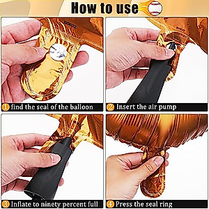 10 PCS Baseball Balloons Baseball Glove Balloons 18 Inch Balloons Sports Baseball Balloons Foil Baseball Glove Mylar Balloon Decorations for Baseball Themed Party Balloons Boys Girls Summer Birthdays