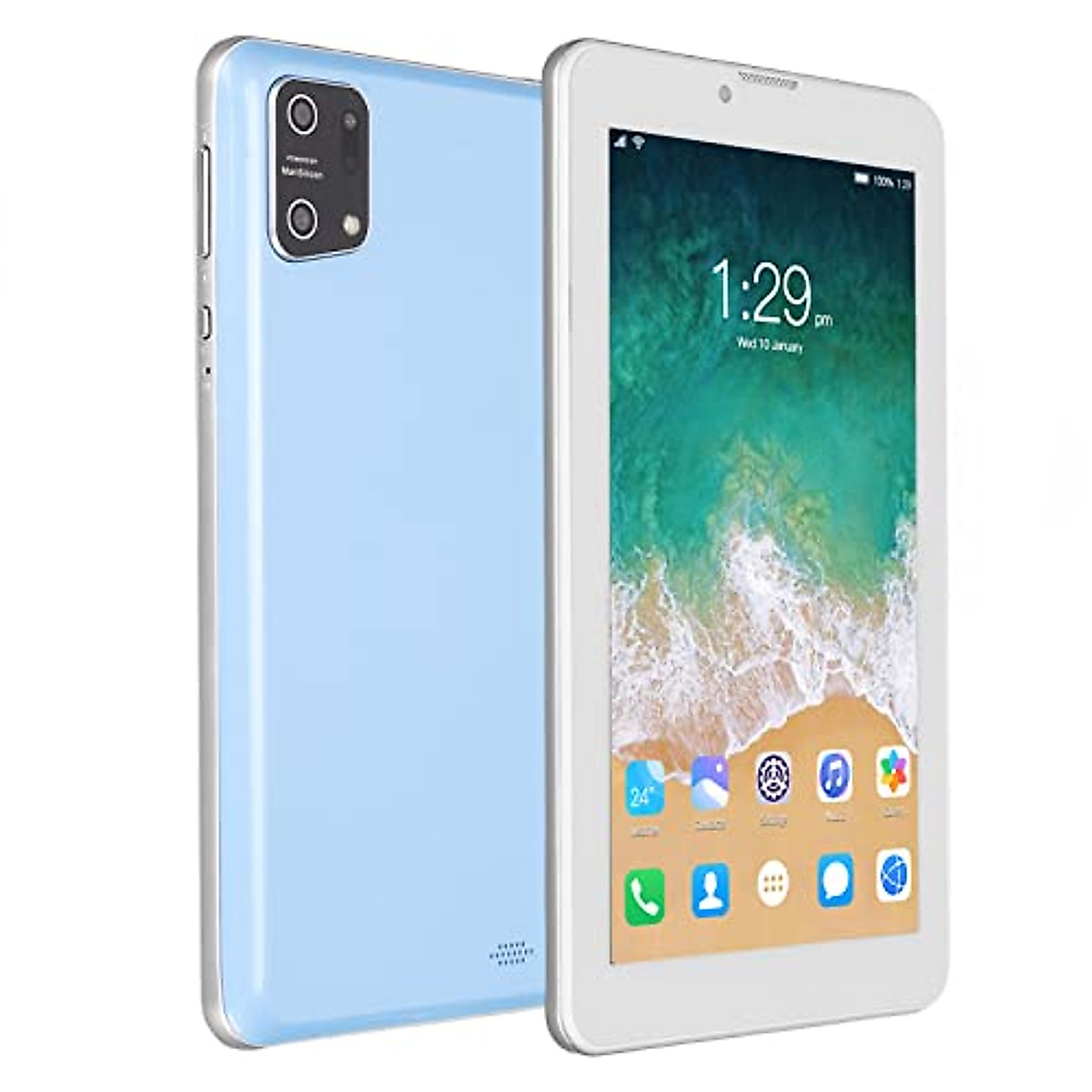 Toddler Tablet, Kids Tablet 3500mAh Battery 7 Inch 1280x800IPS 32GB Memory Storage Octa Core for Game US Plug