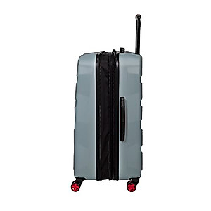 it luggage Elevate 32" Hardside Checked 8 Wheel Expandable Spinner, Ice Blue