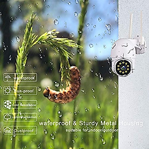 Tuya Smart Life Security Camera,1080P HD Wireless WiFi Home Surveillance Pan/Tilt 360° View Waterproof Night Vision, Human Detection,Auto Tracking