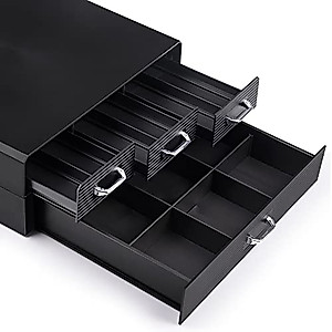 SZQINJI Coffee Pod Organizer 72/96 Pods Coffee Capsule Holder 2-Tier Coffee Pod Storage 4-Drawer Compact, Compatible with Keurig K-cup & Nespresso Capsule