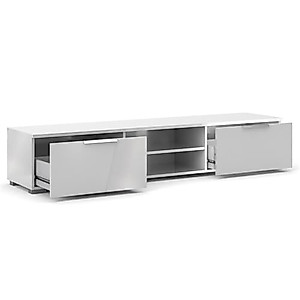 Tvilum Match TV Stand, White High Gloss