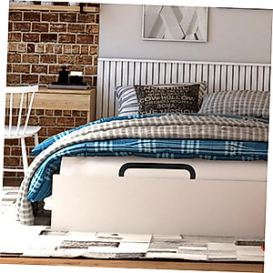 SHOWERORO Mattress Retainer Bed Frame Mattress Holder Hanging Comforter Mattress Grippers Hooks Mattress Rack Mattress Fasteners Keep Mattress from Sliding Mattress Slide Stopper Iron Black