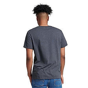 Russell Athletic mens Performance Cotton Short Sleeve T-Shirt, black heather, XXL