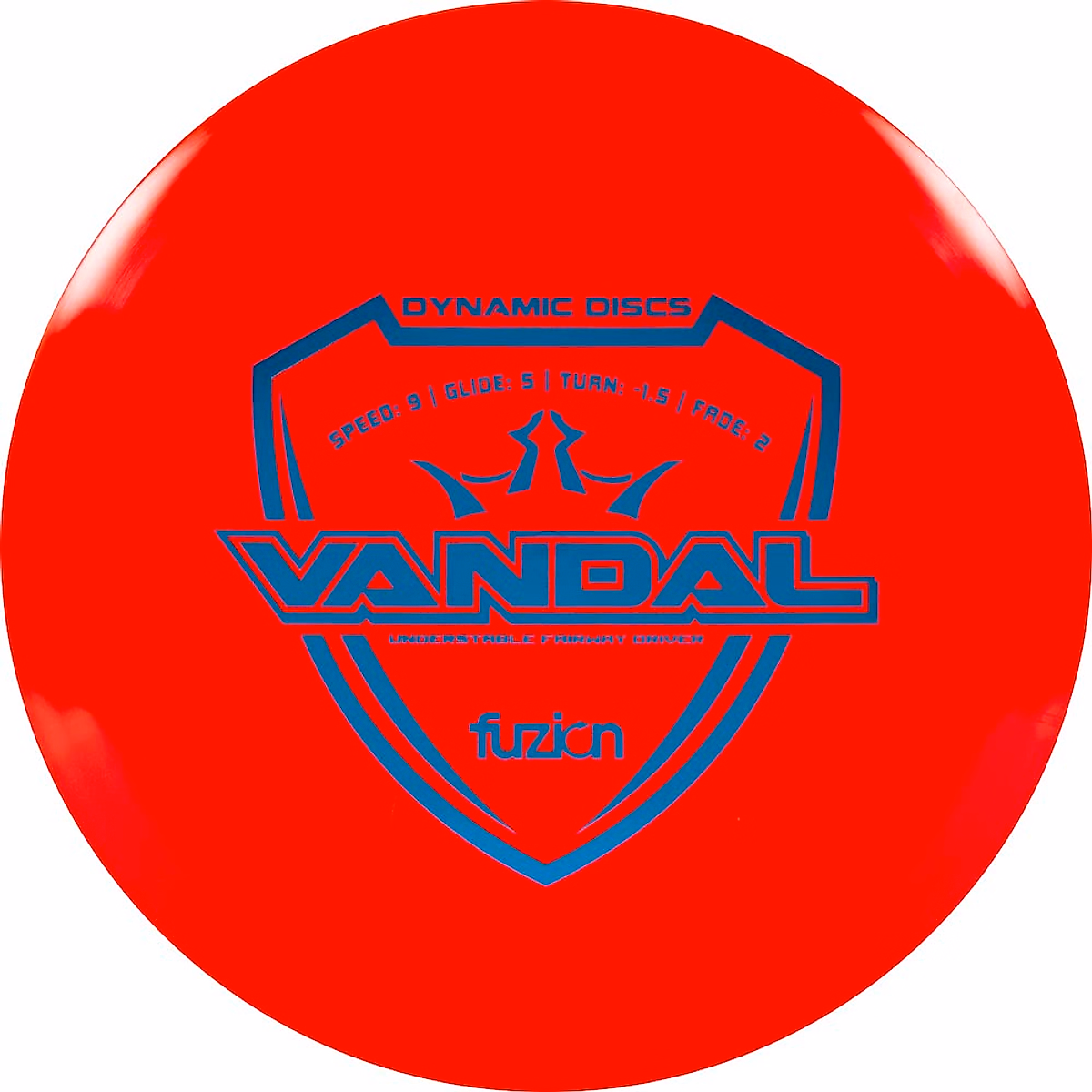 Dynamic Discs Fuzion Vandal Fairway Driver Golf Disc [Colors Will Vary] - 173-176g