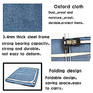 Storage Bins, Foldable,Stackable Clothes Storage Bags,clothes organizer,for Clothes With Large Clear Window Carry Handles, for Bedding, Linen, Clothes (24 L 1 Pack)