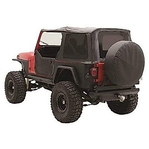 Smittybilt 9870215 Denim Black OEM Replacement Soft Top with Door Skins and Tinted Windows
