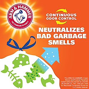 Hefty Ultra Strong Tall Kitchen Trash Bags, Unscented, 13 Gallon, 40 Count