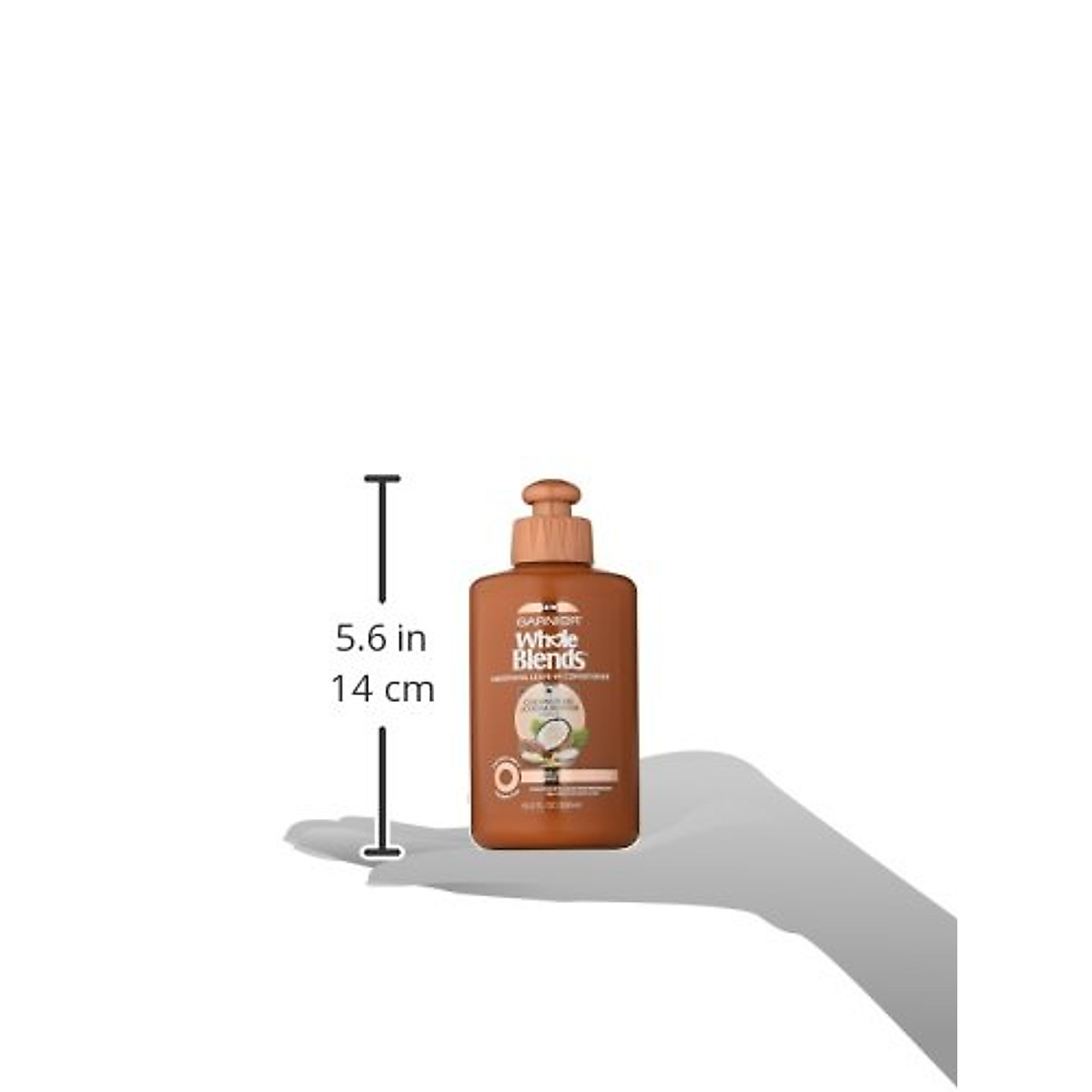 Garnier Whole Blends Smoothing Leave-in Conditioner, Coconut Oil & Cocoa Butter 10.2 Fl Oz (1 Count)