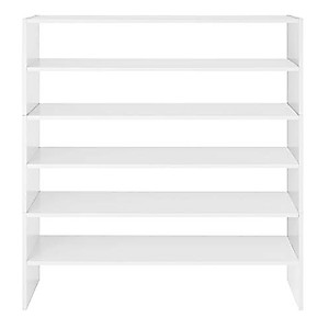 Whitmor Stackable 31" Extra Wide 2-Shelf Storage Organizer, White
