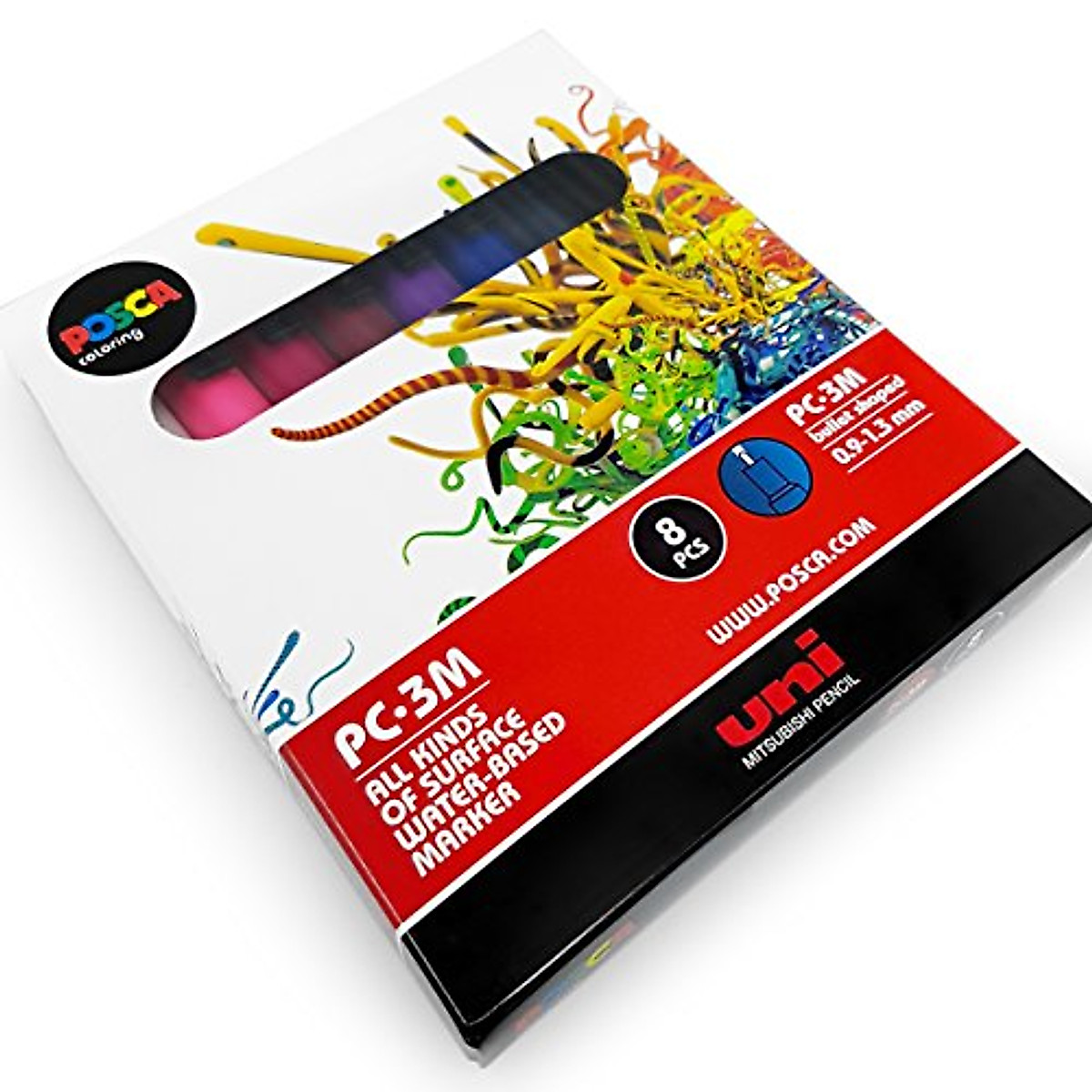POSCA Colouring - PC-3M Midnight Tones - Set of 8 - in Gift Box