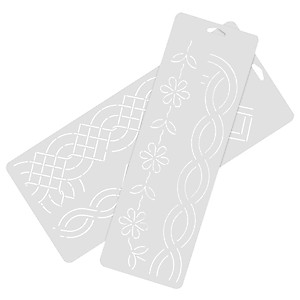 2pcs Embroidery Template DIY Sewing Templates Quilting Craft Sewing Patchwork Template Shaped Templates Sewing Supplies Plastic Quilting Tools DIY Quilting Templates DIY Templates