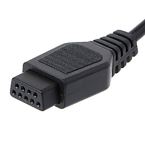 Junlinto 9-Pin Extension Cable Cord 1.8m for Sega Genesis 2 Controller Game Handle Grip
