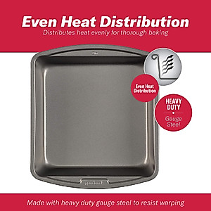 Goodcook 2pk Set 8x8 Baking Pan, 2 Pack, Gray