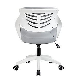 BOJUZIJA Ergonomic Office Computer Desk Kid Study Chair Waist Support Function Swivel 360° for Home&Office (Grey)