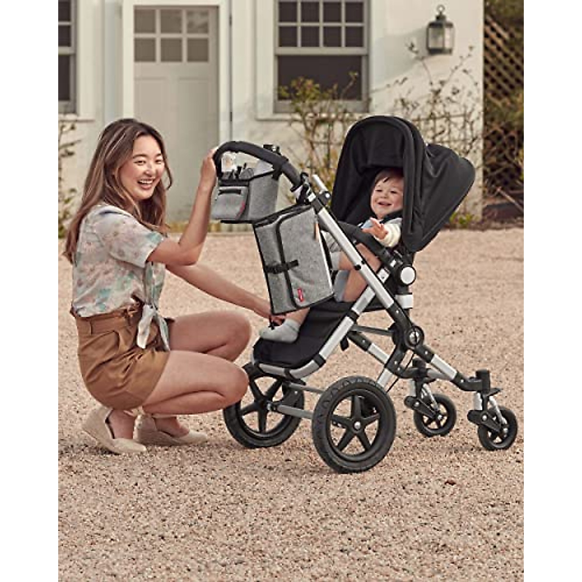 Skip Hop Portable Baby Changing Pad, Pronto, Grey Melange